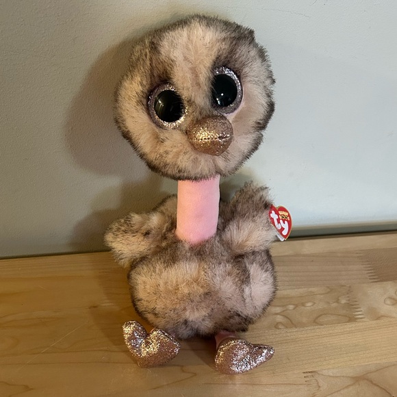 Ty | Toys | Ty Beanie Boos 2 Henna Ostrich Bird Big Glitter Eyes Beak ...